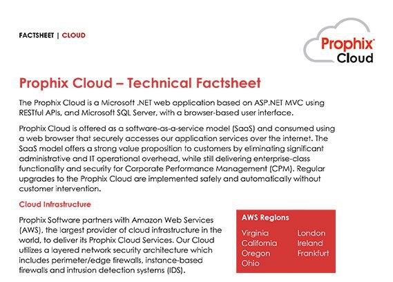 Prophix_Cloud_Factsheet – Prophix: A Unified CPM Software for your Business